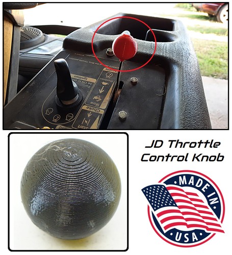 Throttle Control Knob for John Deere Z425, Z225, Z425, Z645, Z665 Rep ...