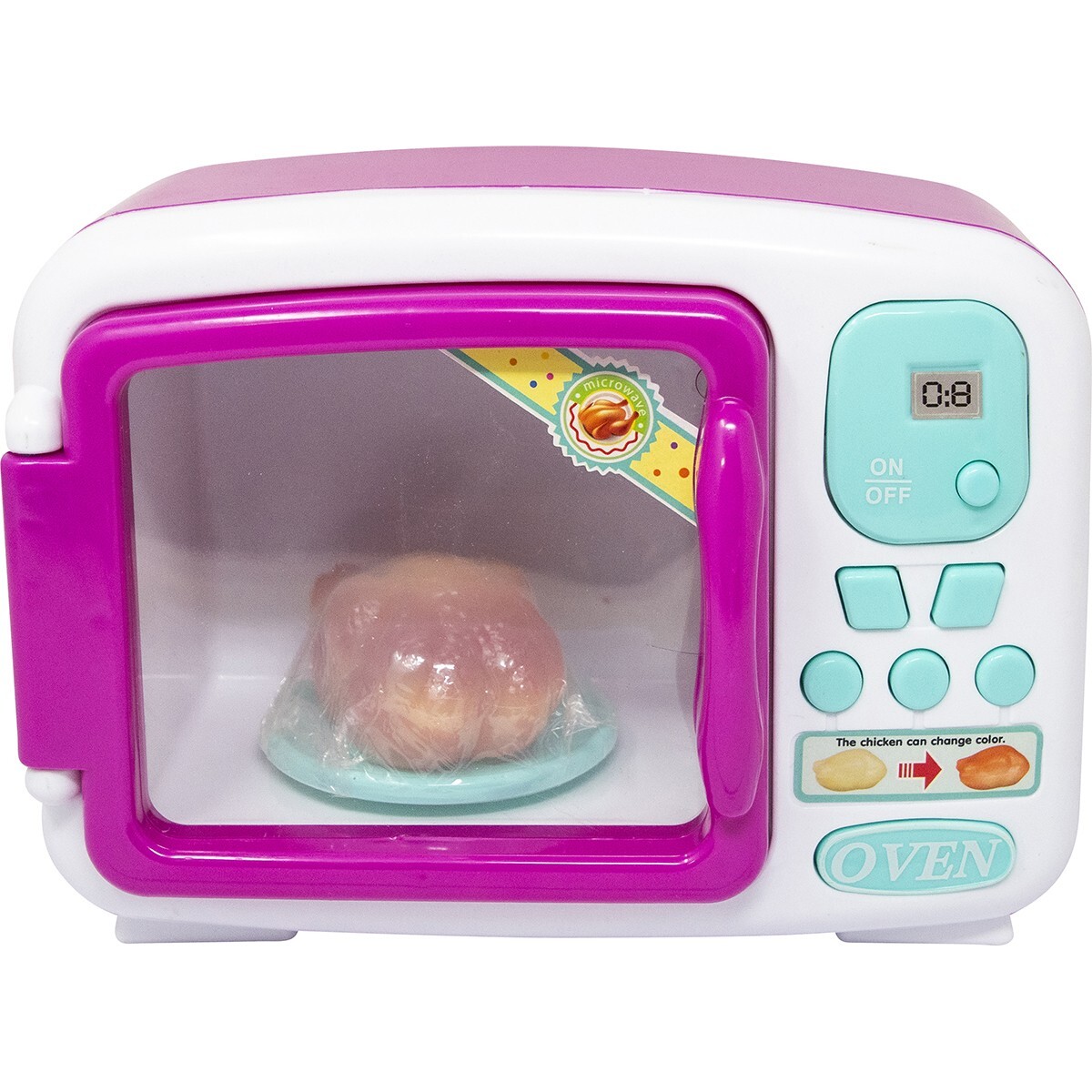 MINI MICROWAVE SET KITCHEN ACCESSORIES PRETEND PLAY TOY GIRLS KIDS XMAS ...
