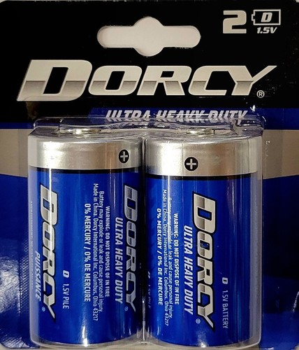 Dorcy Ultra Heavy Duty 1.5V D Batteries 2 Pack | eBay