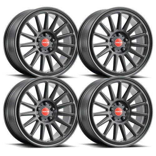 (Set-4) Raceline Grip Satin Black 18X9.5 5X112 +35mm wheels rims 18 ...