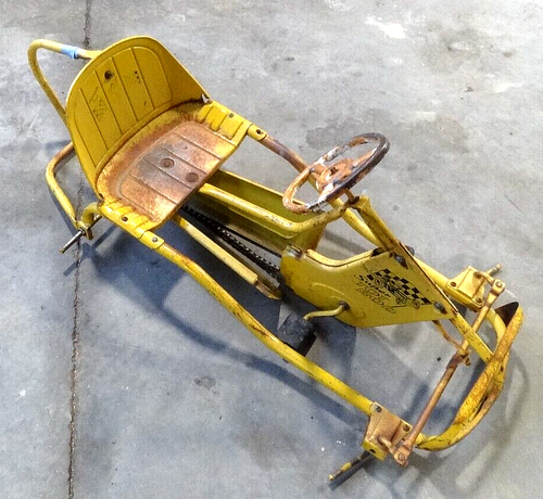 1960's Murray Super Tot Rod Chain speed Drive Pedal Car Vintage Cart | eBay