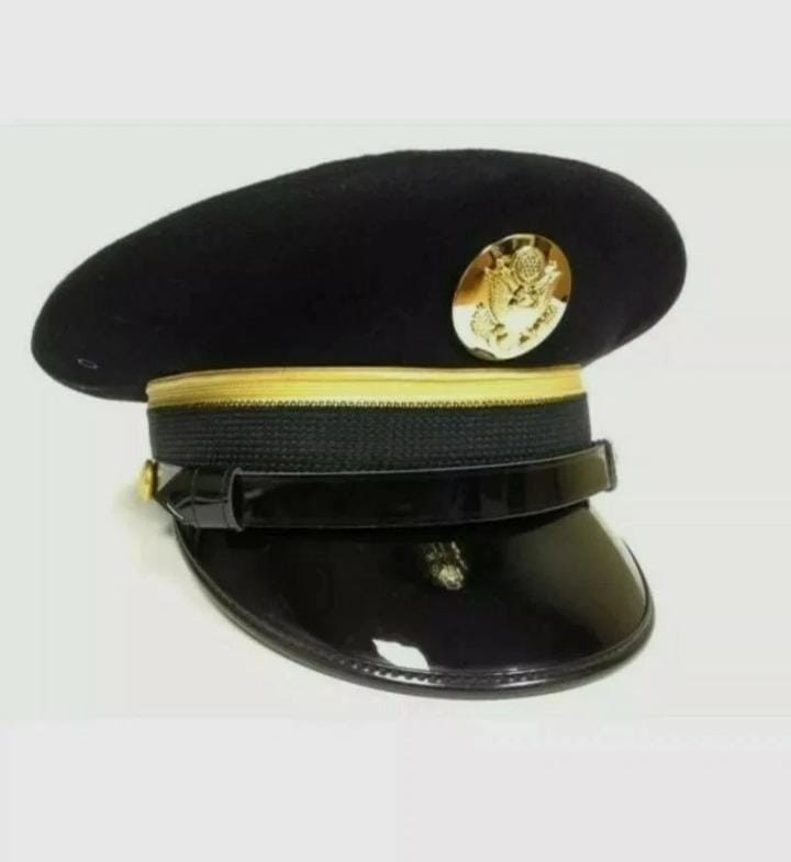 U.S. Army Fur Felt Enlisted Dress Blue Service Cap All Sizes | eBay