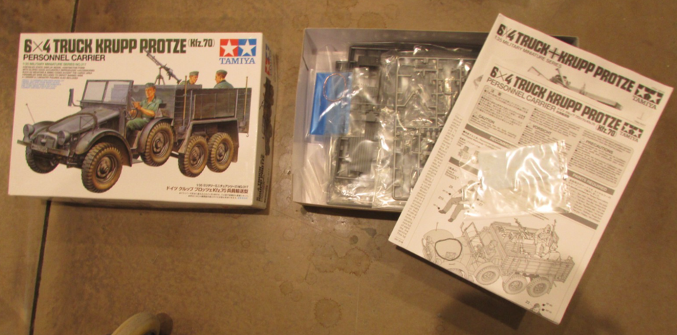 6x4 Truck Krupp Protze Kfz.70 Tamiya Military Personnel Carrier 1:35 ...