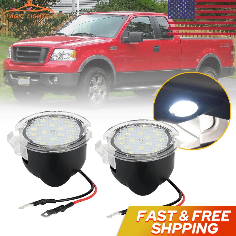 LED Mirror Lens Clear Puddle Turn Signal Light For Ford 03-16 Taurus ...