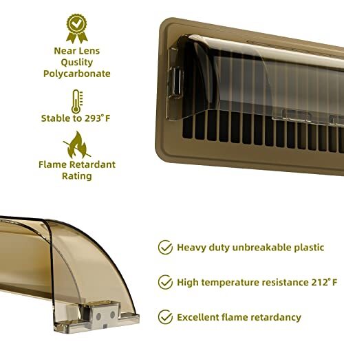 Heavy Duty Magnetic Air Vent Deflector-Easy Adjust Between 10"-14 | eBay