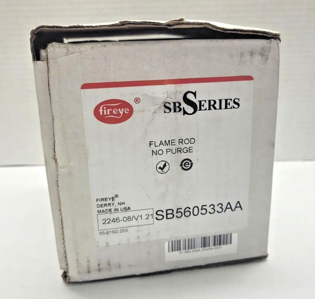 FIREYE SB560533AA Flame Rod NO PURGE 5605 -33 (F.R.) SB Series FLAME ...
