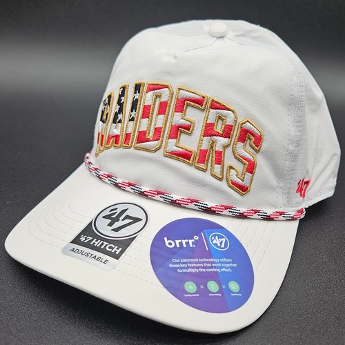 Las Vegas Raiders '47 Brand Brrr Rope Hat Cap Strapback Hitch NFL ...