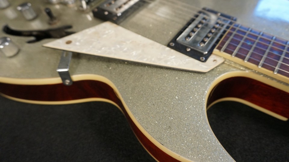 Michael Kelly Semi-Hollow Dual F-Hole HH - Silver Sparkle Korea w ...