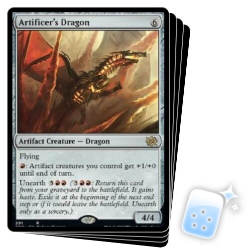 ARTIFICER'S DRAGON (JUMPSTART) X4 The Brothers' War BRO Magic MTG MINT ...