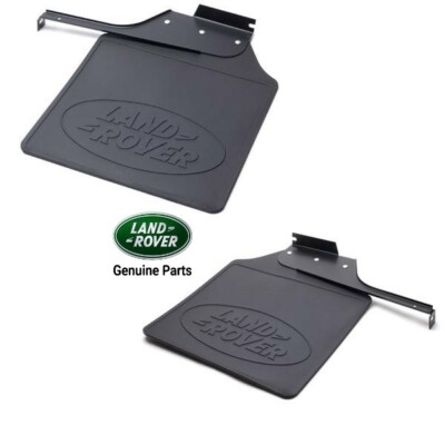 GENUINE Land Rover Defender 110 LEFT & RIGHT REAR MUD FLAPS (SEND REG ...