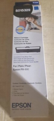 Genuine Epson S015329 FX-890 Ribbon Cartridge (Black Color) | eBay