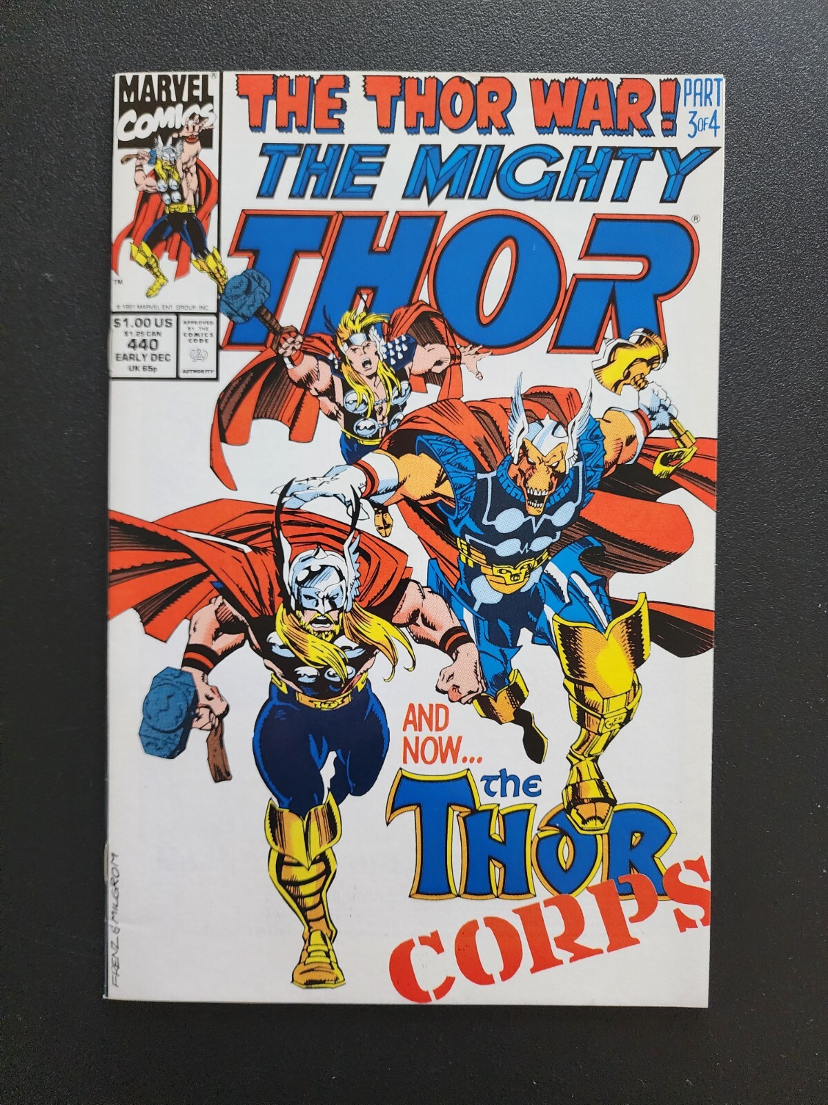 Marvel Comics The Mighty Thor #440 December 1991 1st app Thor Corp (b ...