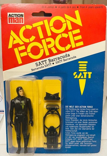 Hasbro GI Joe Action Force Palitoy SATT Barracuda Scuba SAS rare German ...