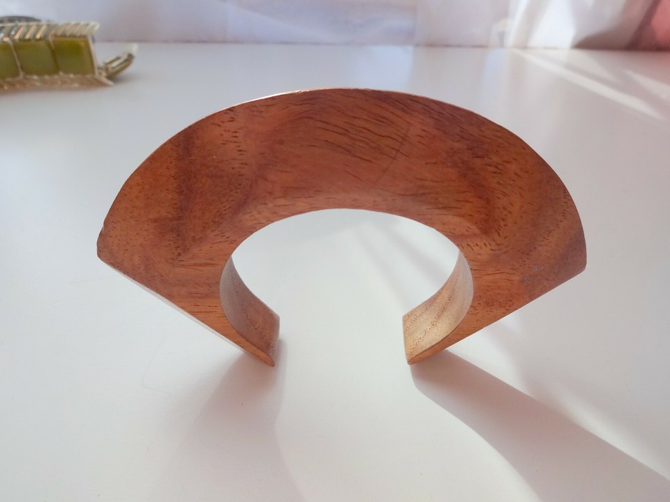 Vtg Danish Modernist Monies Gerda Lynggaard Massive Wood Bangle ...