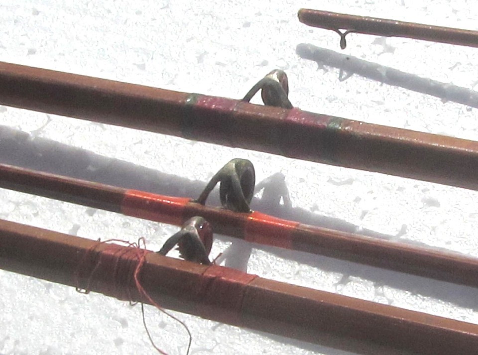 Horrocks Ibbotson Wards Anglers Pride Bamboo Fly Rod 'Columbia' Parts ...