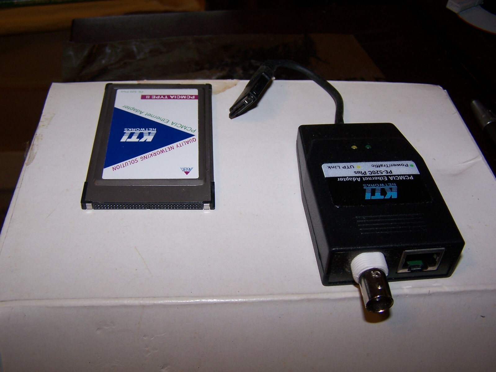 KTI Networks Model PE-520C Plus PCMCIA Ethernet Adapter 10BaseT and ...