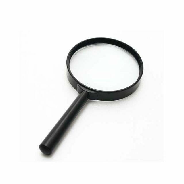 50mm Magnifying Glass Lens Magnifier Loupe Jet Black | eBay