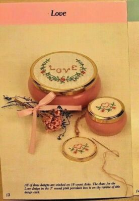 Cross Stitch Pattern Framecraft Miniatures Love | eBay