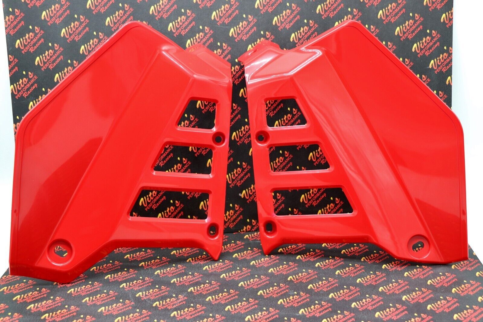 Radiator Shrouds tank plastic guards 19035-HA2-670ZA Honda ATC250R 1985 ...