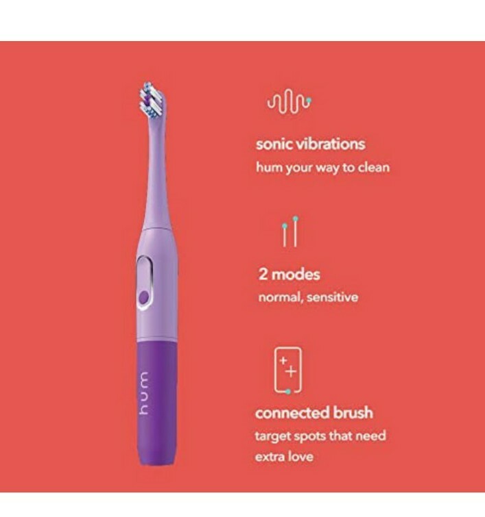 Hum by Colgate Smart Battery Toothbrush Kit Sonic Toothbrush with ...