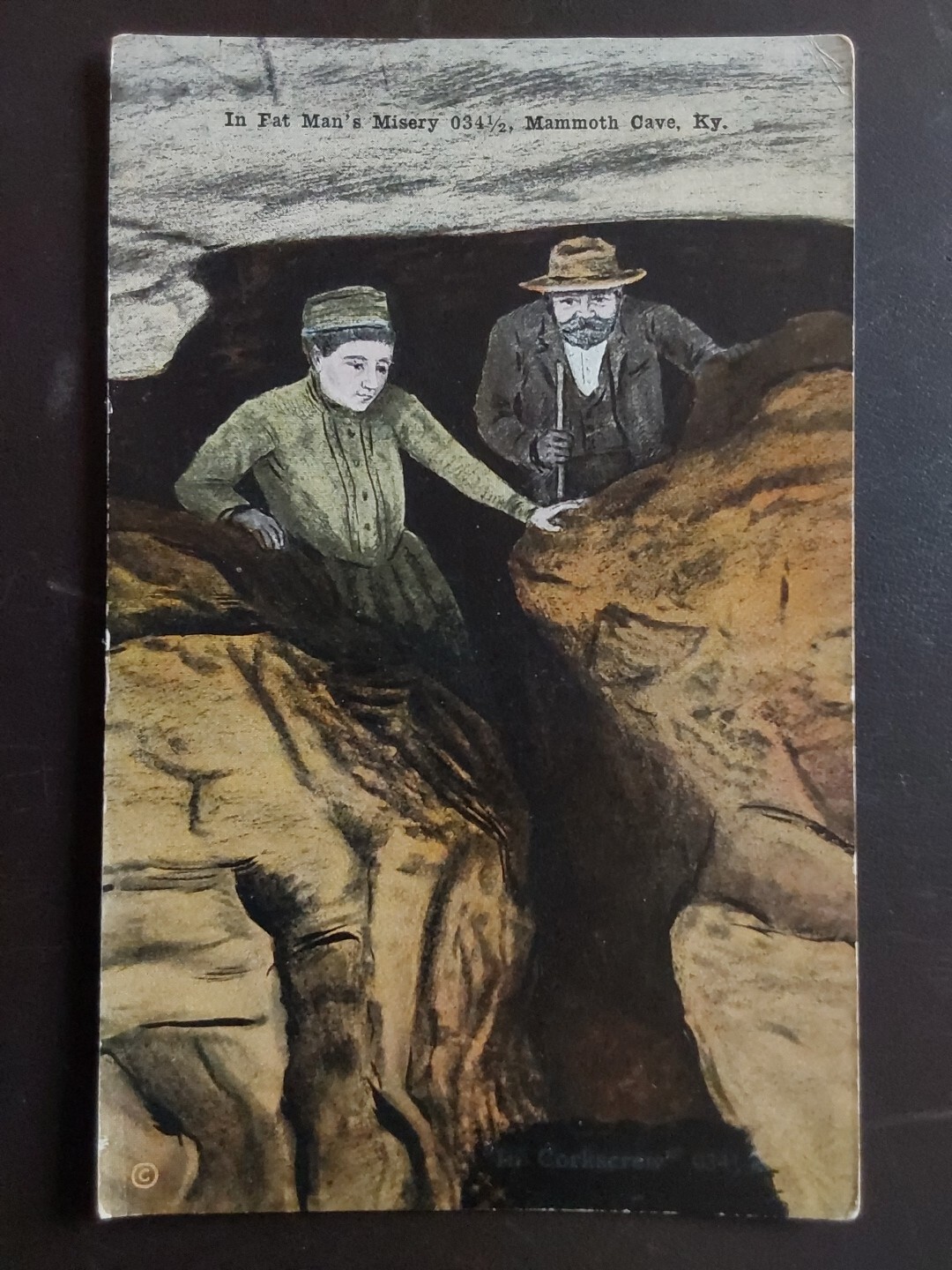 MAMMOTH CAVE NATIONAL PARK, KY * IN FAT MAN'S MISERY 034 1/2 * UNPOSTED ...