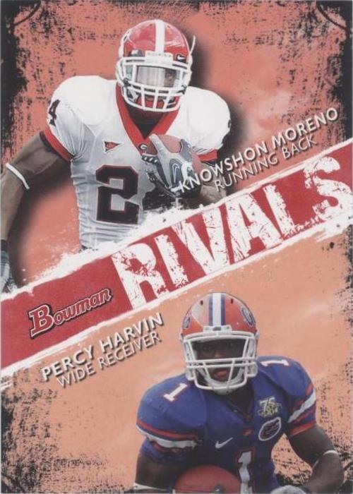 2009 Bowman Draft Picks - Rivals Percy Harvin, Knowshon Moreno #R5 (RC ...