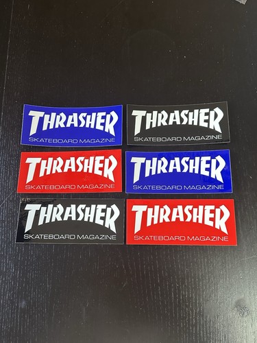 Thrasher Skateboard Magazine - Stickers - Lot of 6 Stickers | eBay