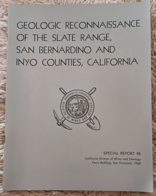 Geologic Reconnaissance of the Slate Range, San Bernardino & Inyo ...