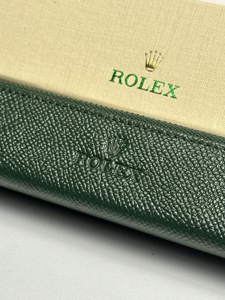 Rolex Pen Pouch Emerald Green Pencil Holder Case AD VIP Gift | eBay