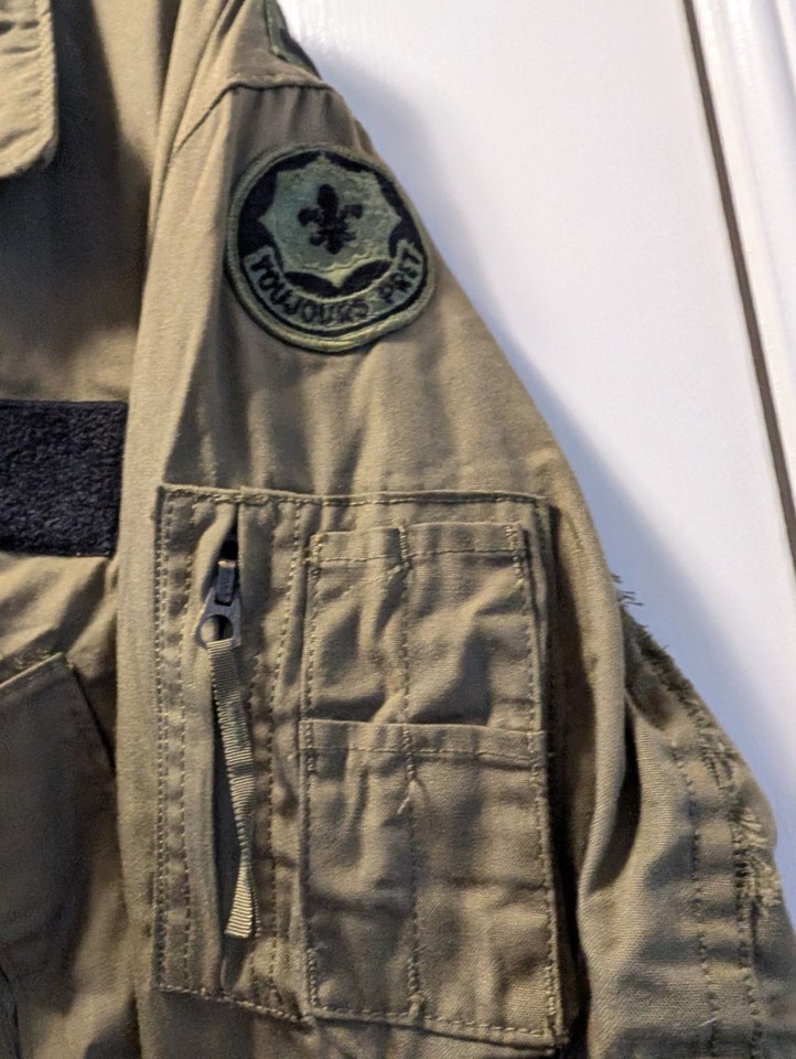 Vtg 1980 US Army Cold Weather Jacket High Temp Res Bomber Jacket Capt ...