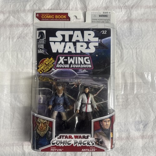 STAR WARS COMIC PACKS #32 BORSK FEY'LYA & WEDGE ANTILLES A8 HTF 30TH ...