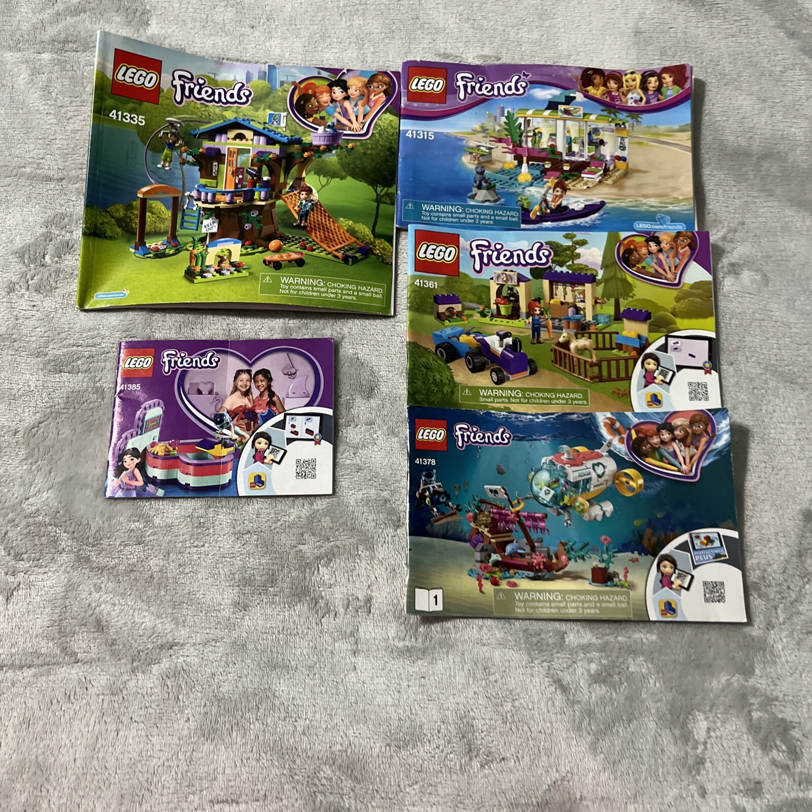 LEGO Friends Instruction Manual Only Lot Of 4 41385, 41361, 41315 ...
