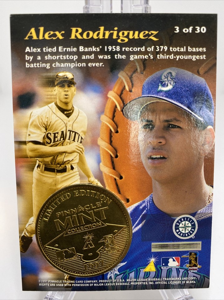 1997 Pinnacle Mint Coins Brass #3 Alex Rodriguez | eBay