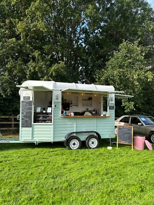 converted triple rice horse box trailer mobile bar coffee catering ...