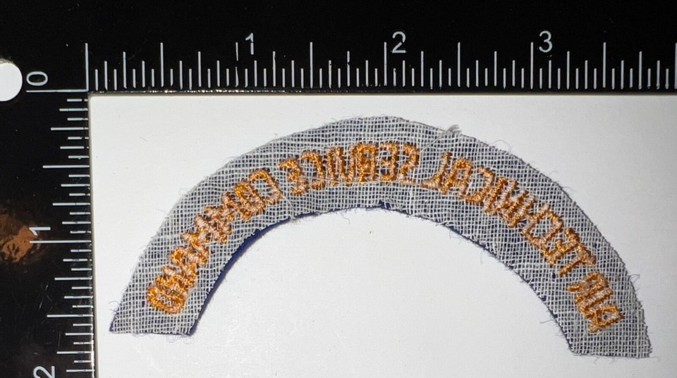 WWII USAAF AAF US Army Air Force Technical Service Command Arc Tab FELT Patch | eBay