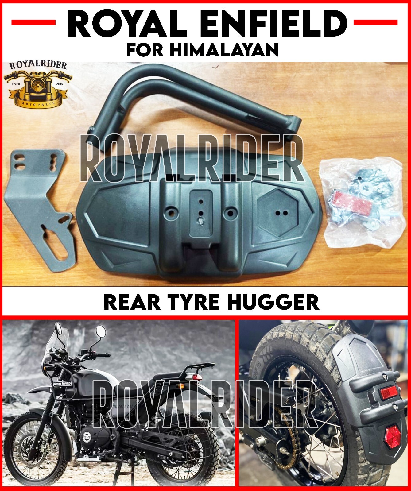 Fits Royal Enfield "REAR TYRE HUGGER" For Himalayan | eBay