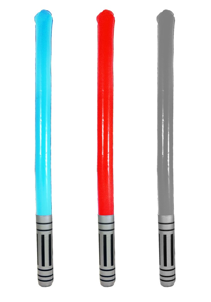1 3 6 12 Inflatable Lightsaber Star Galaxy Wars Blow up Light Saber Toy ...