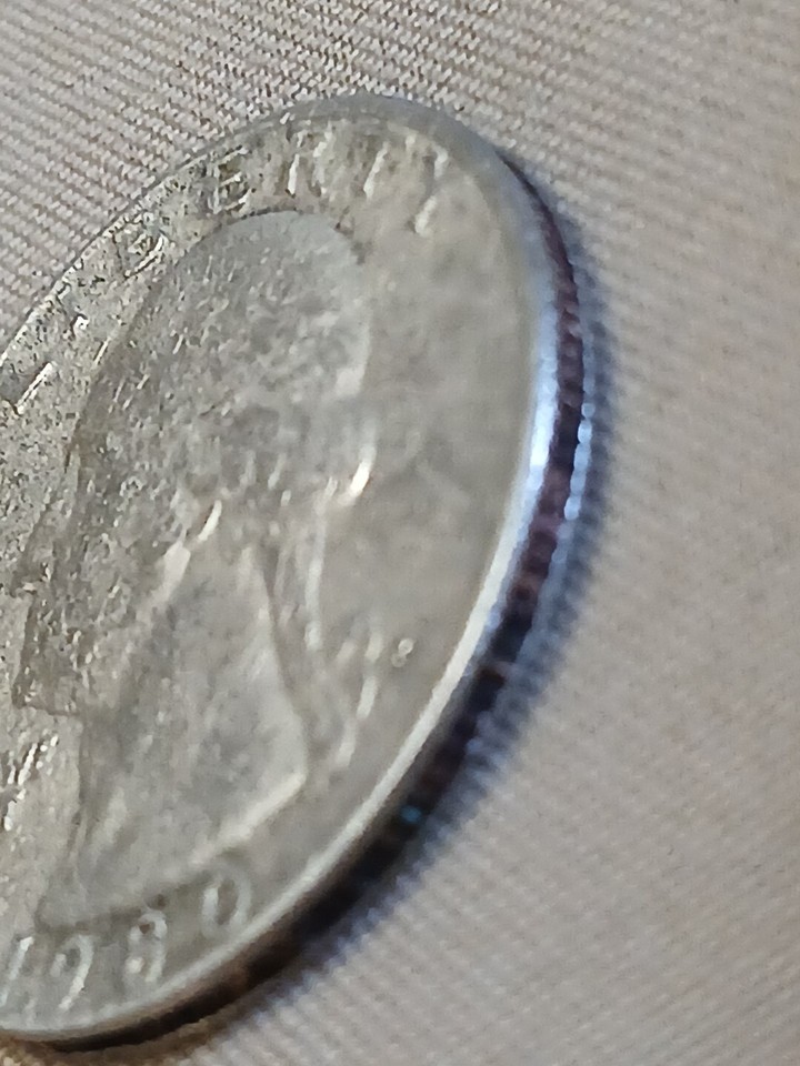 1980-P Error Quarter, Filled-In 'P' & Over Lap Edges, USA Coin 25C 25 ...