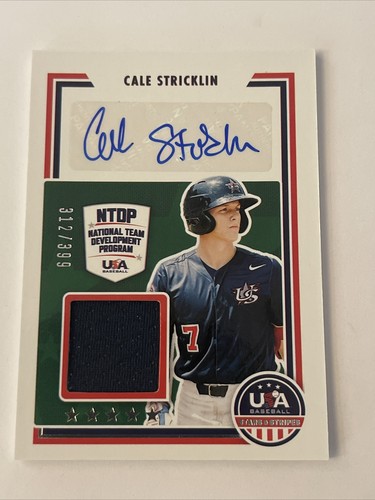 2022 Stars and Stripes Cale Stricklin jersey/auto 312/399 🔥🔥🔥🔥 | eBay