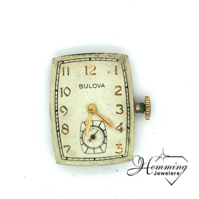 Vintage Bulova 8AE 17J Works-Starts/Stops For Parts/Repair | eBay