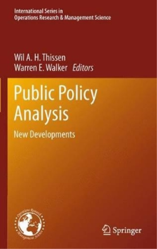 Warren E. Walker Public Policy Analysis (Paperback) 9781489973511 | eBay