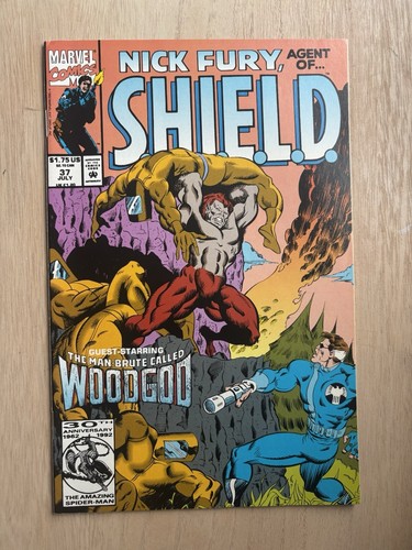 Nick Fury Agent of Shield #37 1992 w WOODGOD MARVEL combined shipping ...