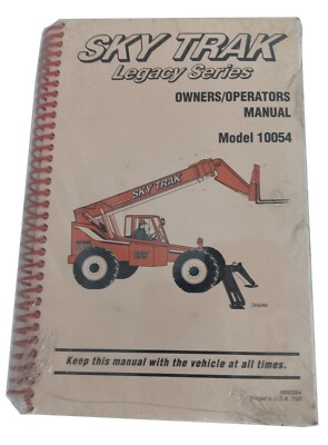 Sky Trak SkyTrak Legacy Series 10054 Telehandler Forklift Owner ...