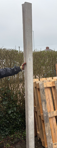 Reinforced Concrete Fence Post 8ft | eBay UK