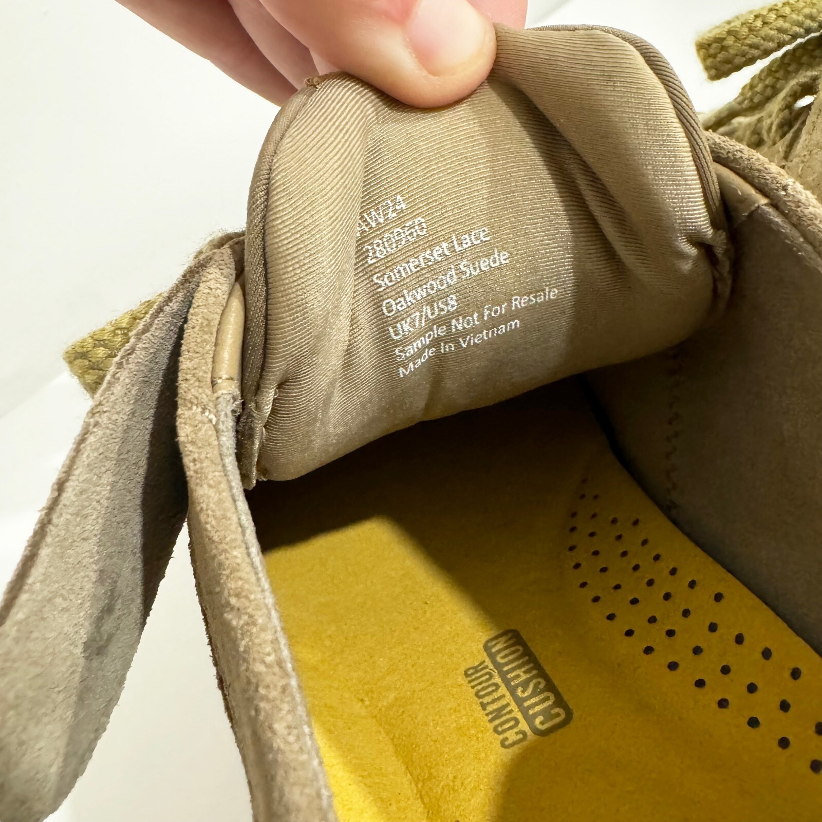 Clarks Somerset Lace in Oakwood Suede Size 8 US (Sample Pair) AW24 | eBay