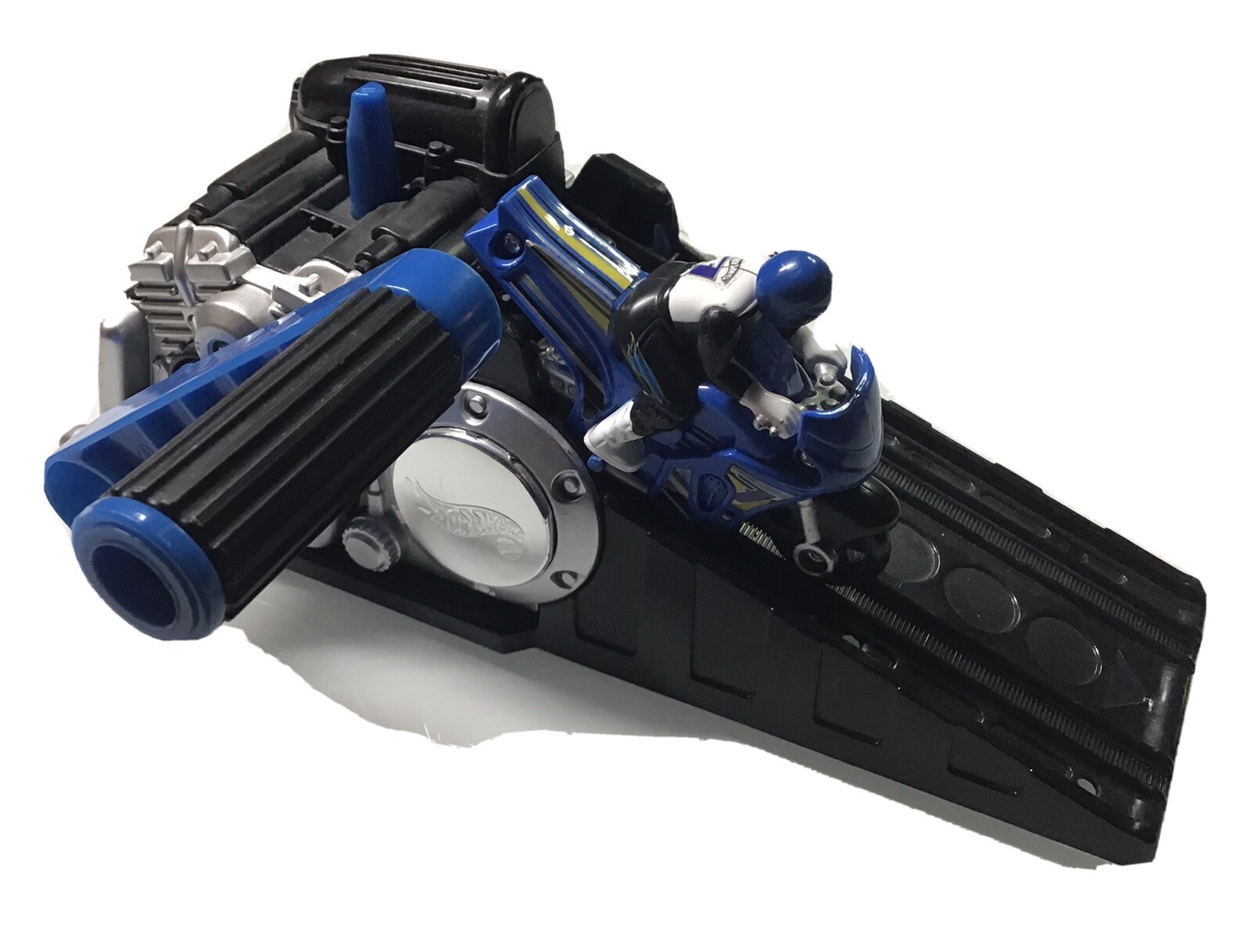 2000 Crank Em Side by Side Motorcycle and Launcher Hot Wheels Mattel ...