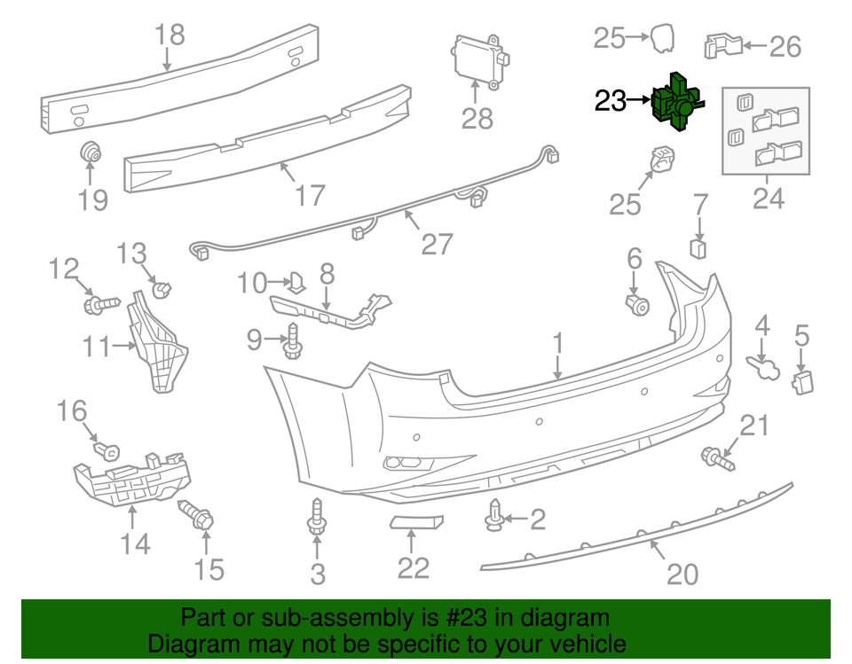 Genuine Lexus Park Sensor 89341-33200-D0 | eBay