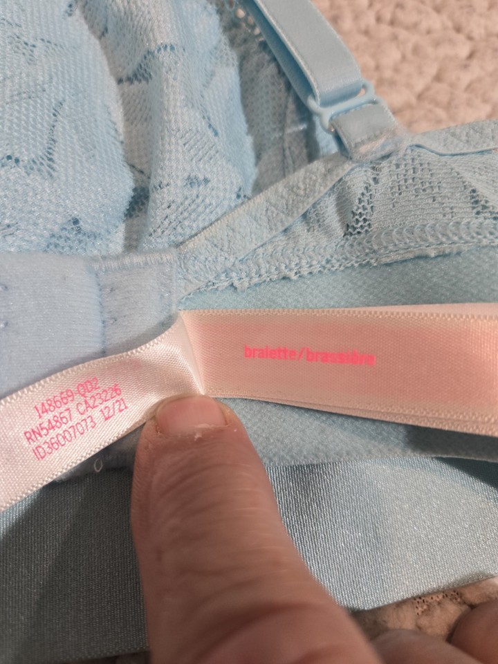 Victoria's Secret Light Blue Bralette Sz M | eBay