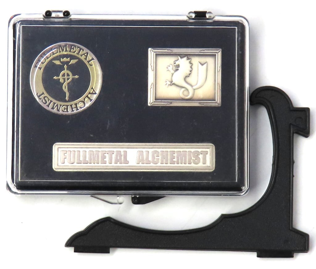 Fullmetal Alchemist Badge Pins Set—Flamel Cross & Amestris Army Emblem ...