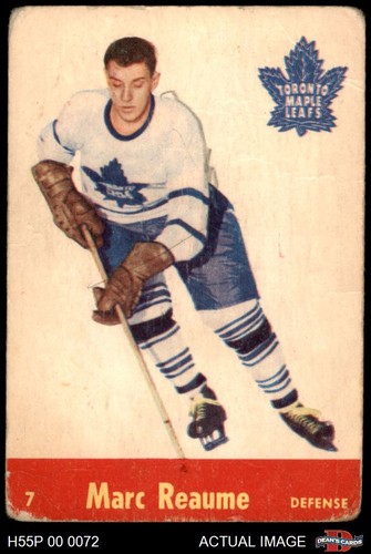 1955 Parkhurst #7 Marc Reaume Maple Leafs 1 - POOR | eBay